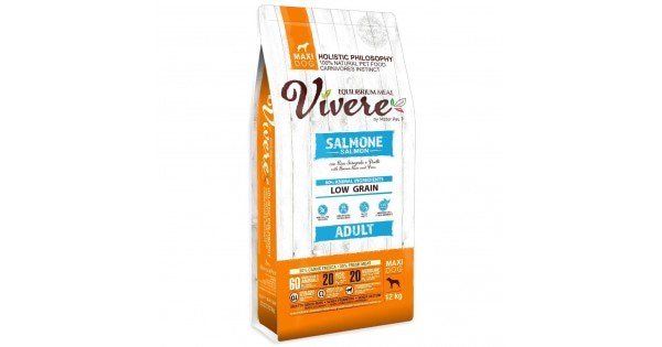 🥇7099 р. – Низкозерновой монобелковый корм Vivere Low Grain Maxi с ...